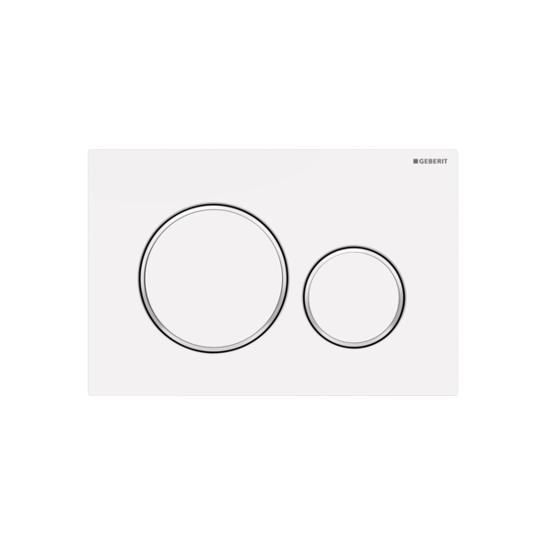 Toilet Flush Plates - White – ATS Tiles & Bathrooms